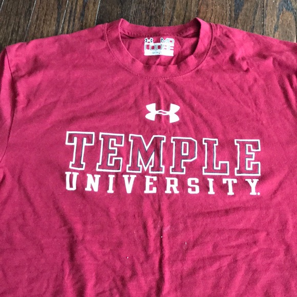 Under Armour | Shirts | Temple University Tshirt | Poshmark